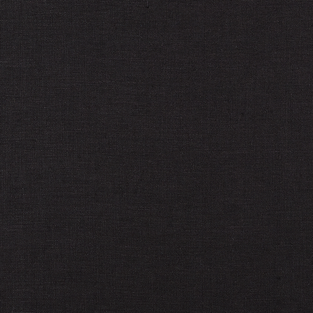 Fabric 1C64 100% Linen fabric BLACK Softened