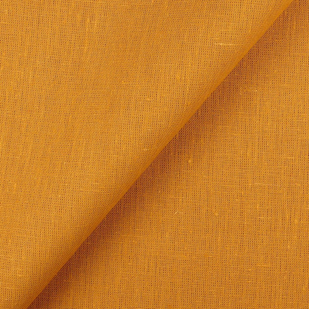 Fabric 4C22 AUTUMN GOLD Softened 100% Linen Heavy