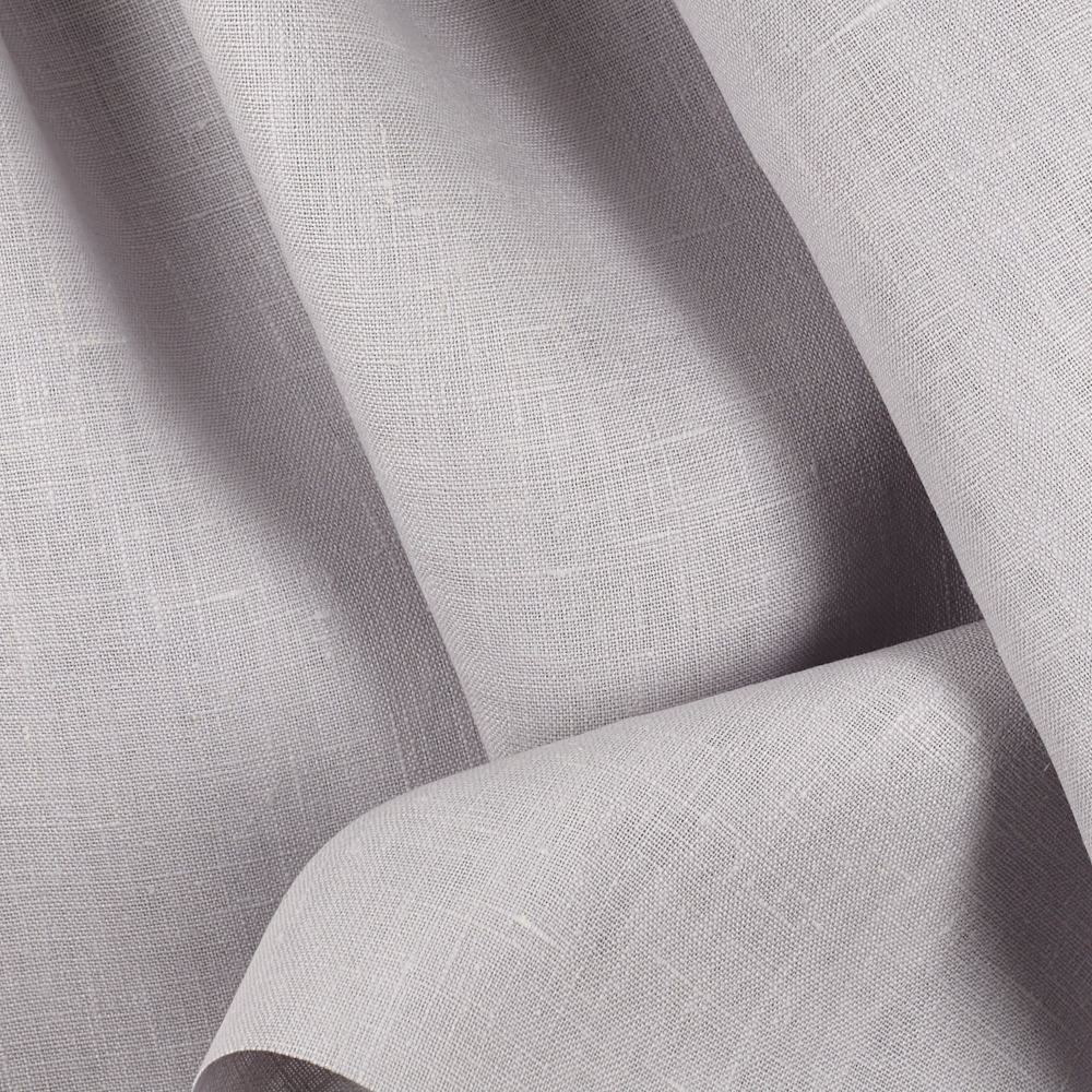 Fabric 4C22 Rustic 100% Linen Fabric Gray Violet Softened