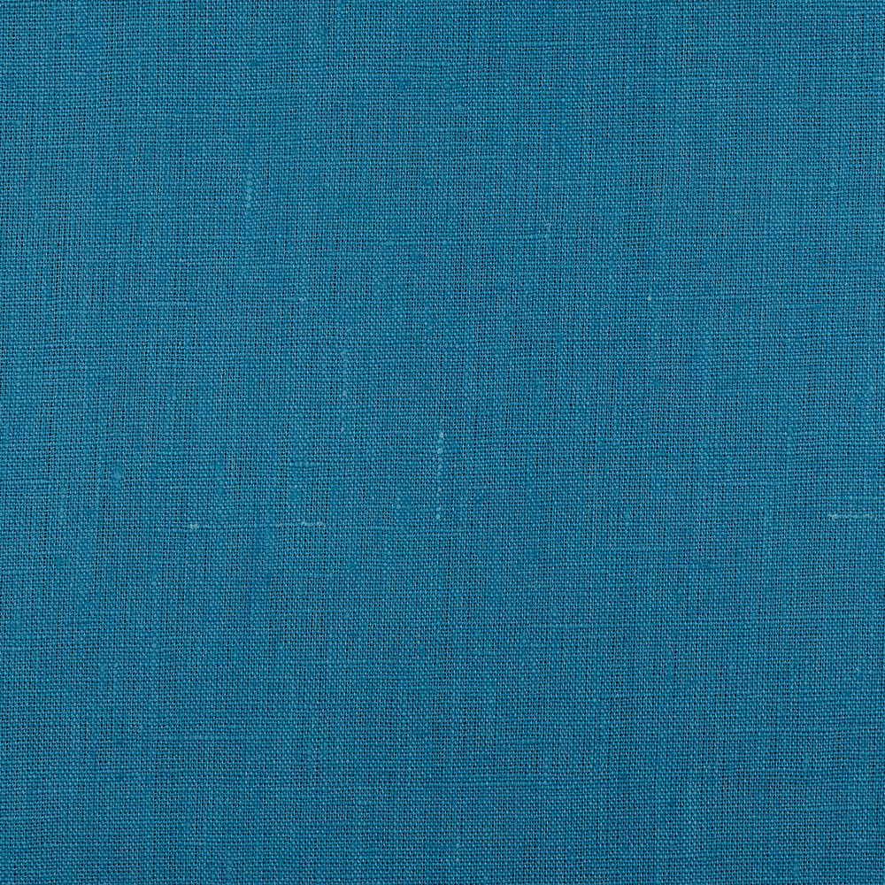 Fabric 4C22 100% Linen fabric PARISIAN BLUE Softened