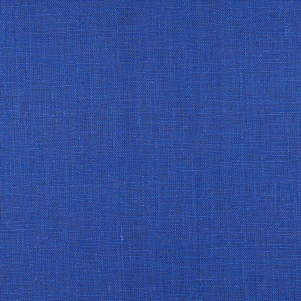 Fabric 4C22 100% Linen fabric ROYAL BLUE Softened