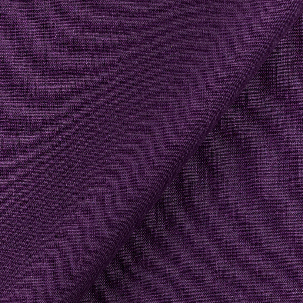 Fabric 4C22 100% Linen fabric ROYAL PURPLE Softened