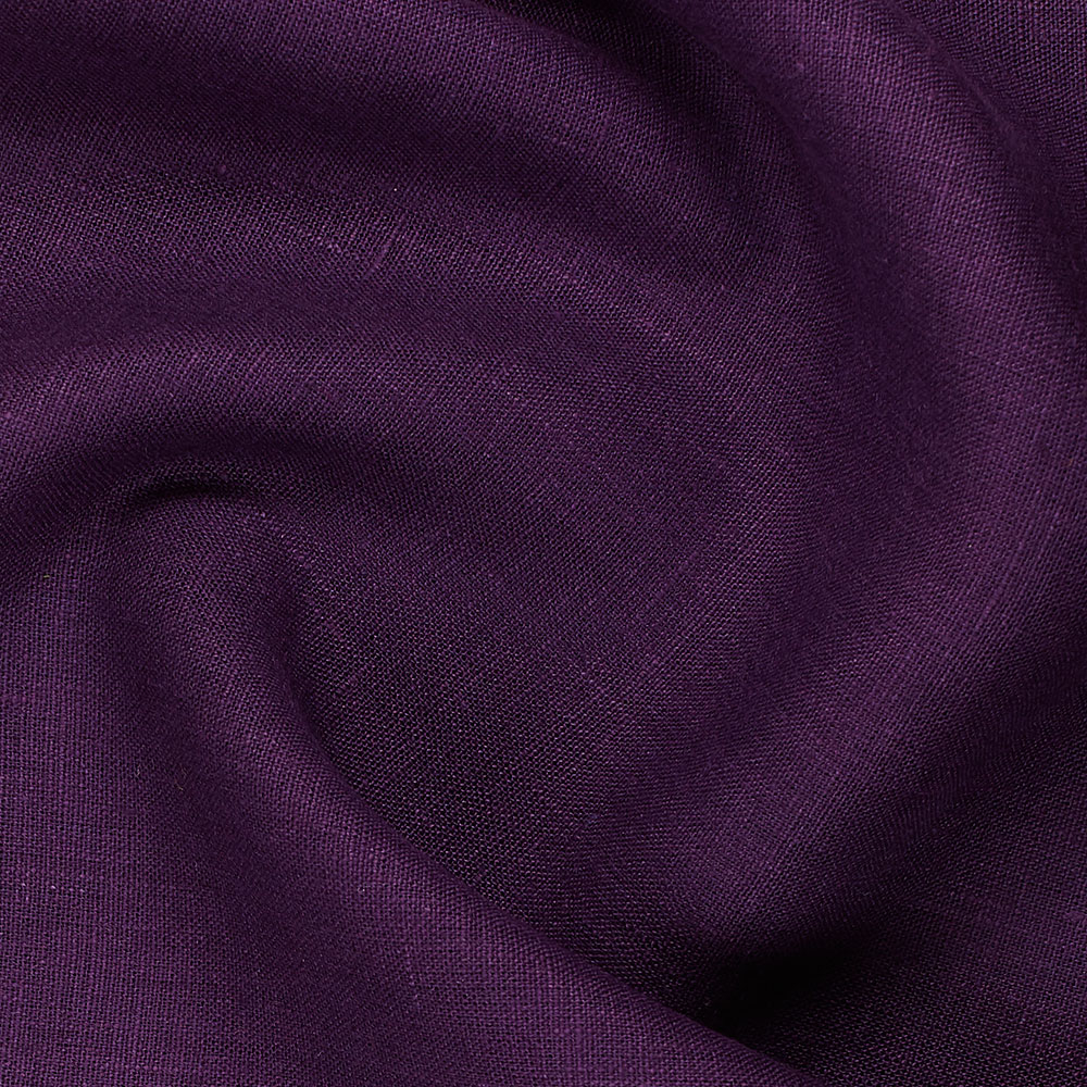 Fabric 4C22 100% Linen fabric ROYAL PURPLE Softened