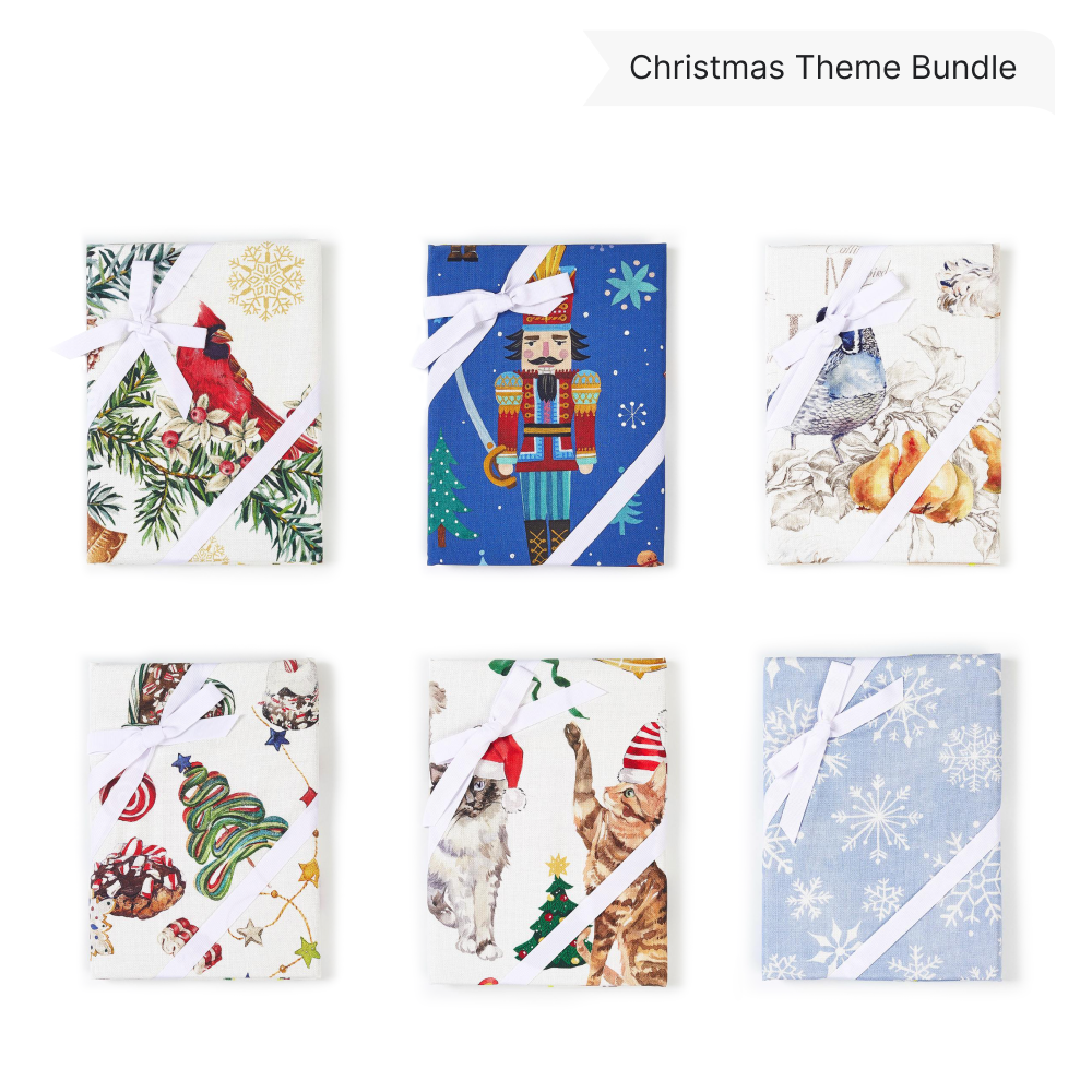 Fabrics-store.com: Christmas Theme Bundle - 6 Designs, 12 Towels