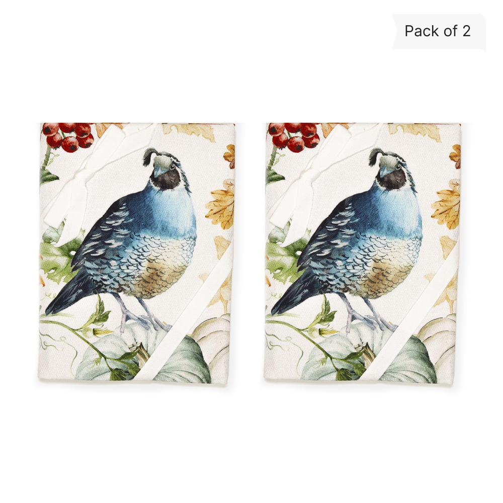 Fabrics-store.com: Quail - 4 Tea Towels
