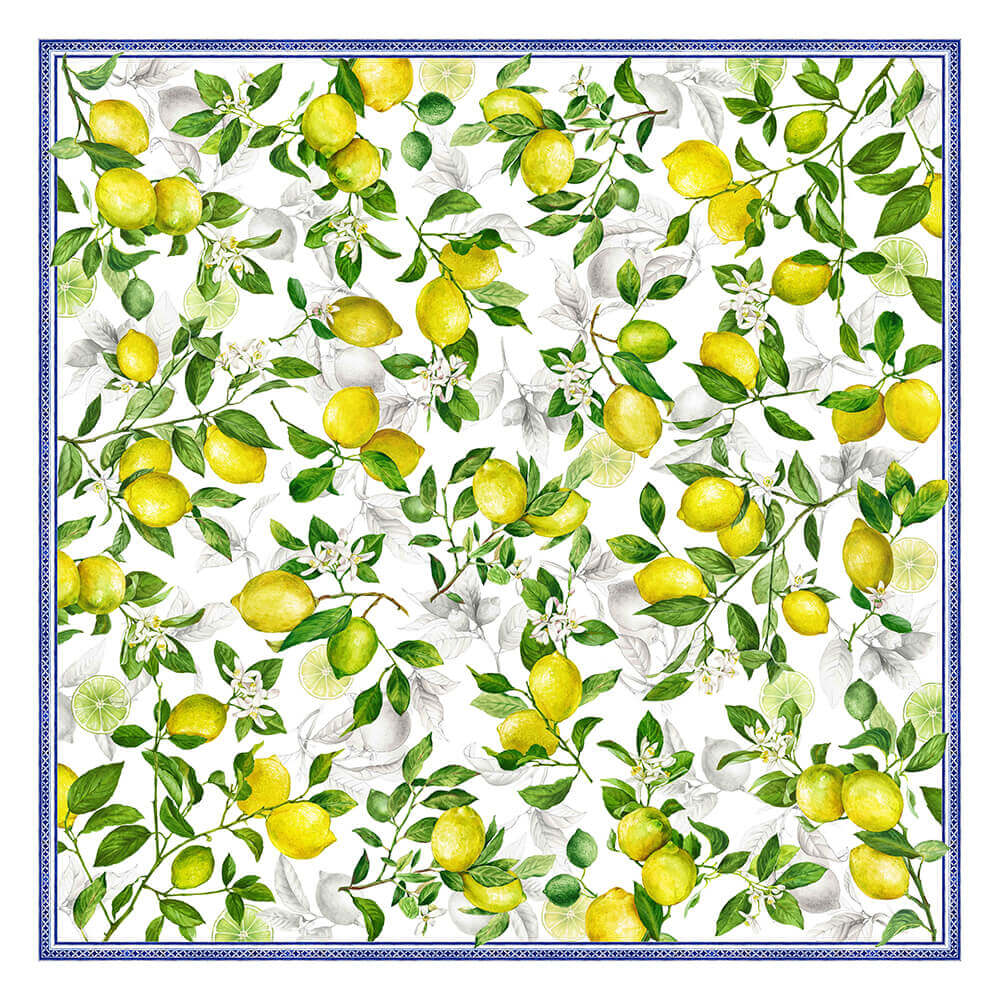 Fabrics-store.com: Farmers Lemon Tablecloth and Set of 4 Napkins