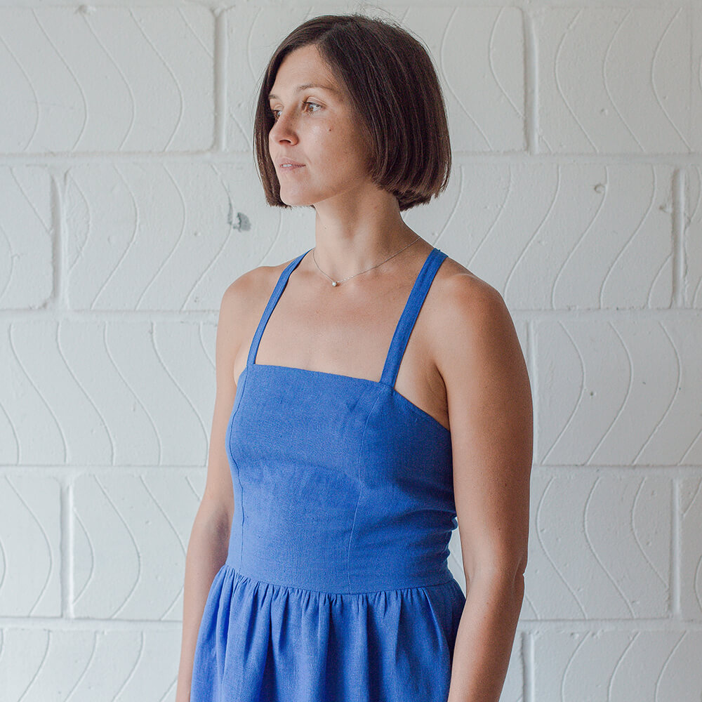 Fabrics-store.com: Rhea — Tiered Sundress With Shirred Back, Type - PDF