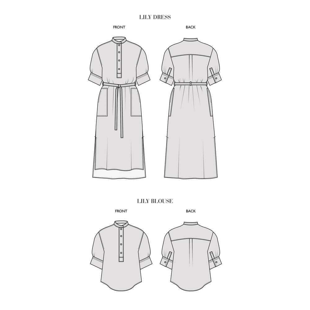 Fabrics-store.com: Lily — Linen Dress, Tunic, Blouse and Skirt, Type ...
