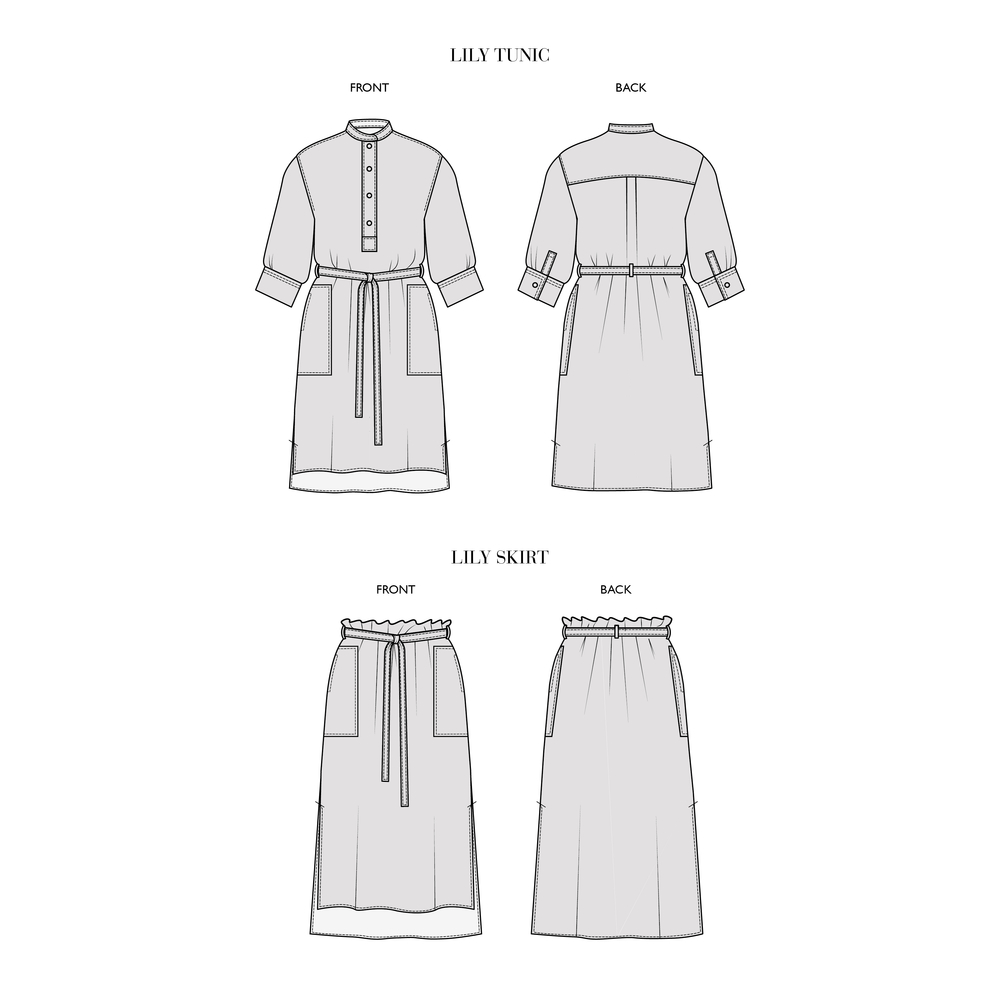 Fabrics-store.com: Lily — Linen Dress, Tunic, Blouse and Skirt, Type ...
