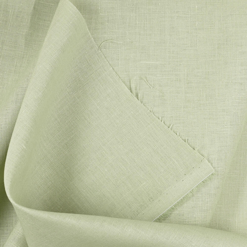 Fabric 1C64 Luxury 100% Linen Fabric Willow Softened