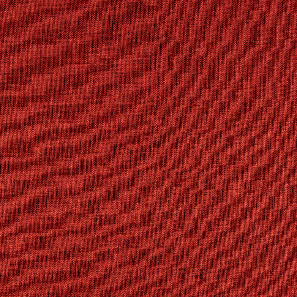 Fabric IL019 100% Linen fabric BARN RED Softened