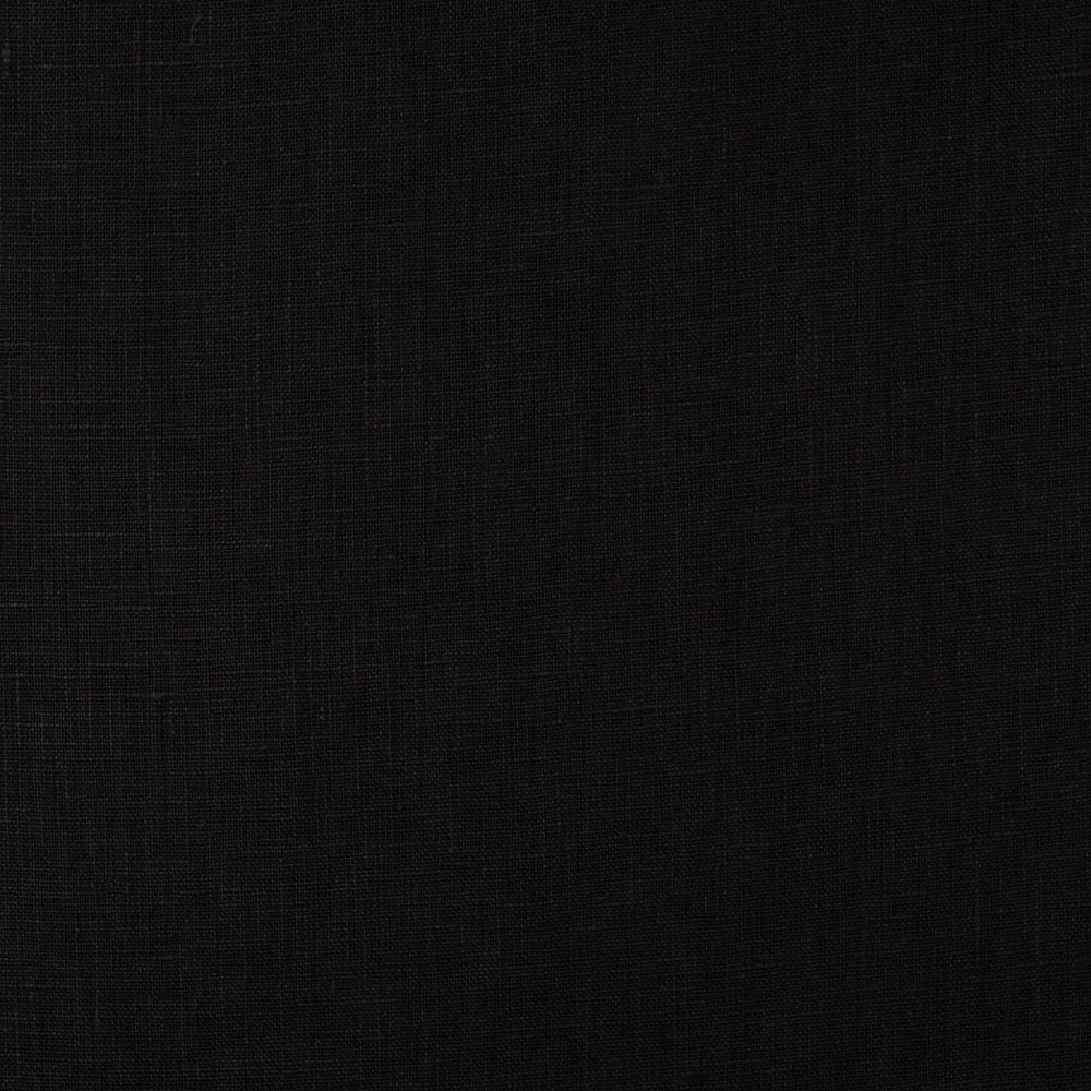 Fabric IL019 100% Linen fabric BLACK Softened