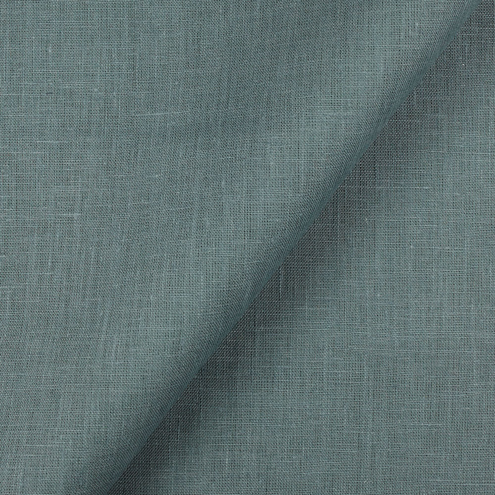 Fabric IL019 All-purpose 100% Linen Fabric Blue Bayou Softened