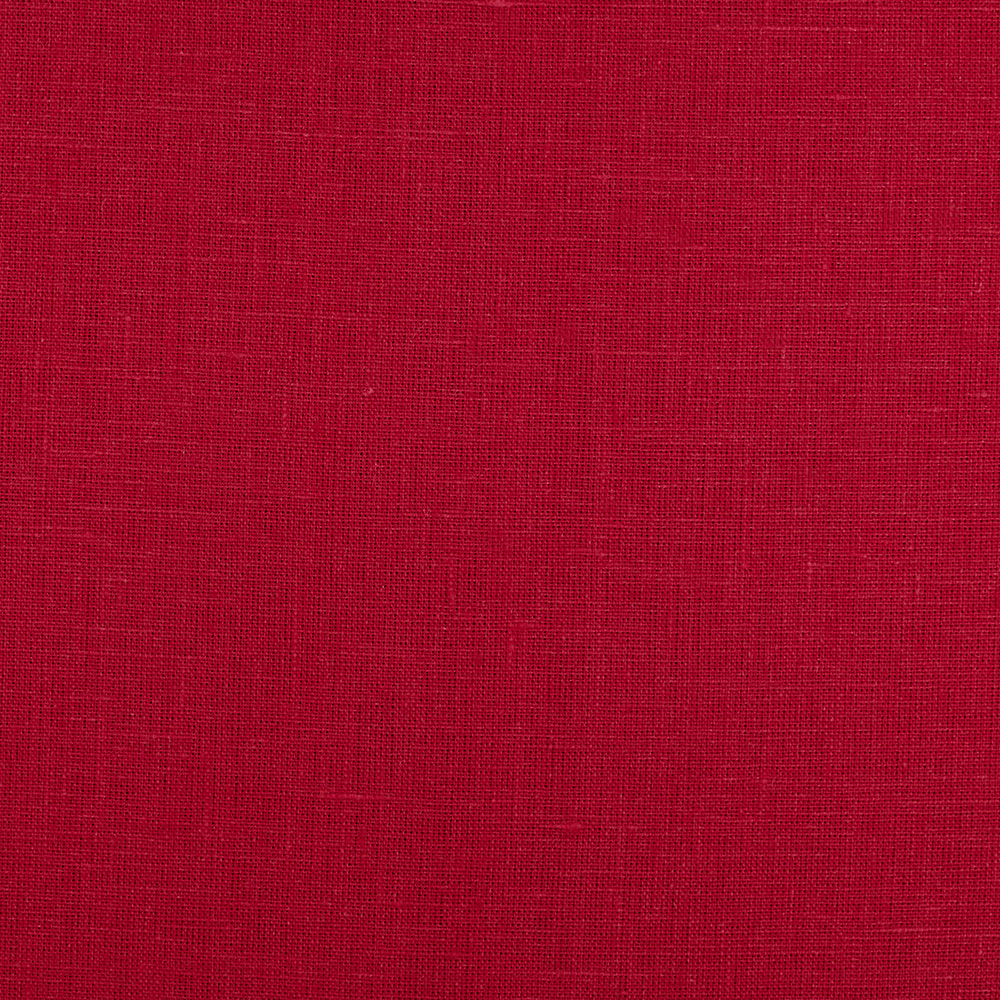 Fabric IL019 100% Linen fabric CRIMSON Softened