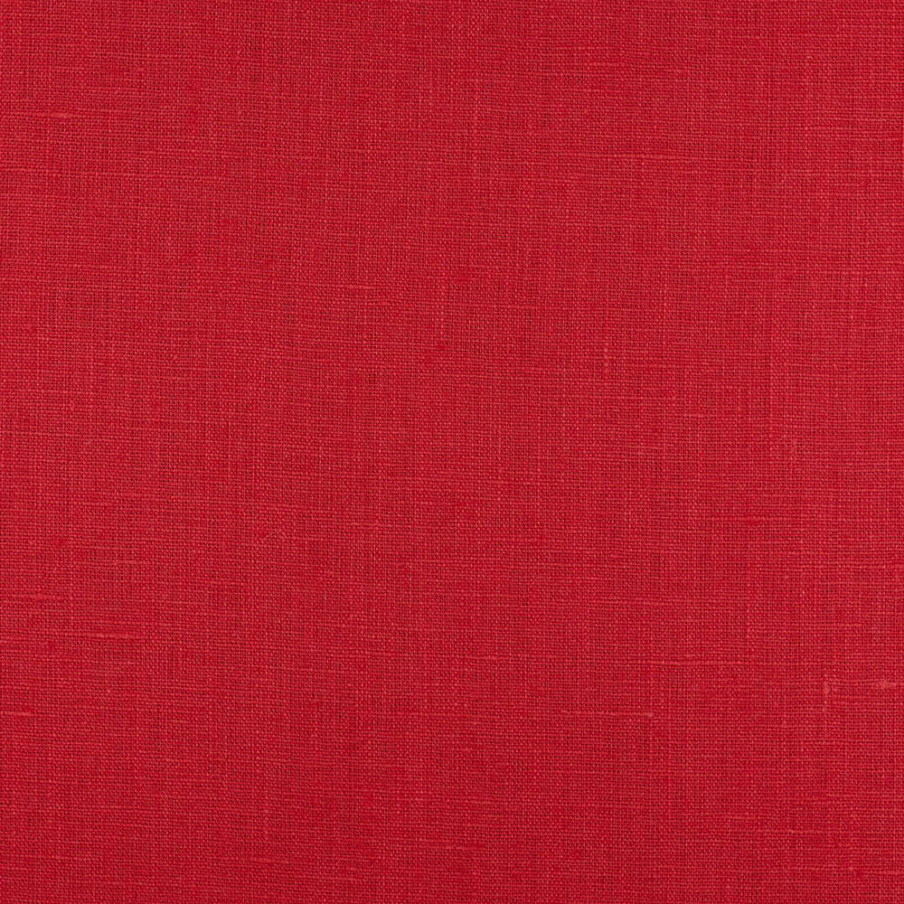 Fabric IL019 100% Linen fabric FIRECRACKER RED Softened