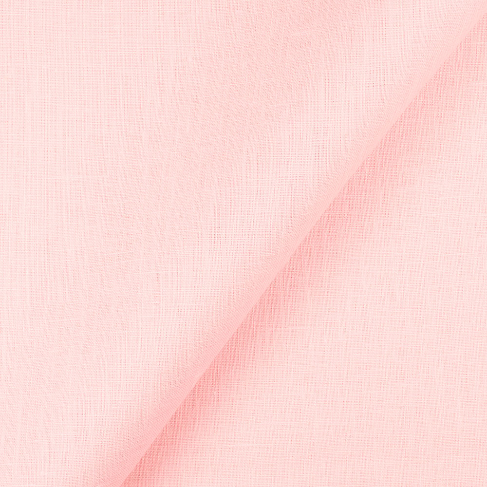 Fabric IL019 100% Linen fabric LIGHT PINK Softened