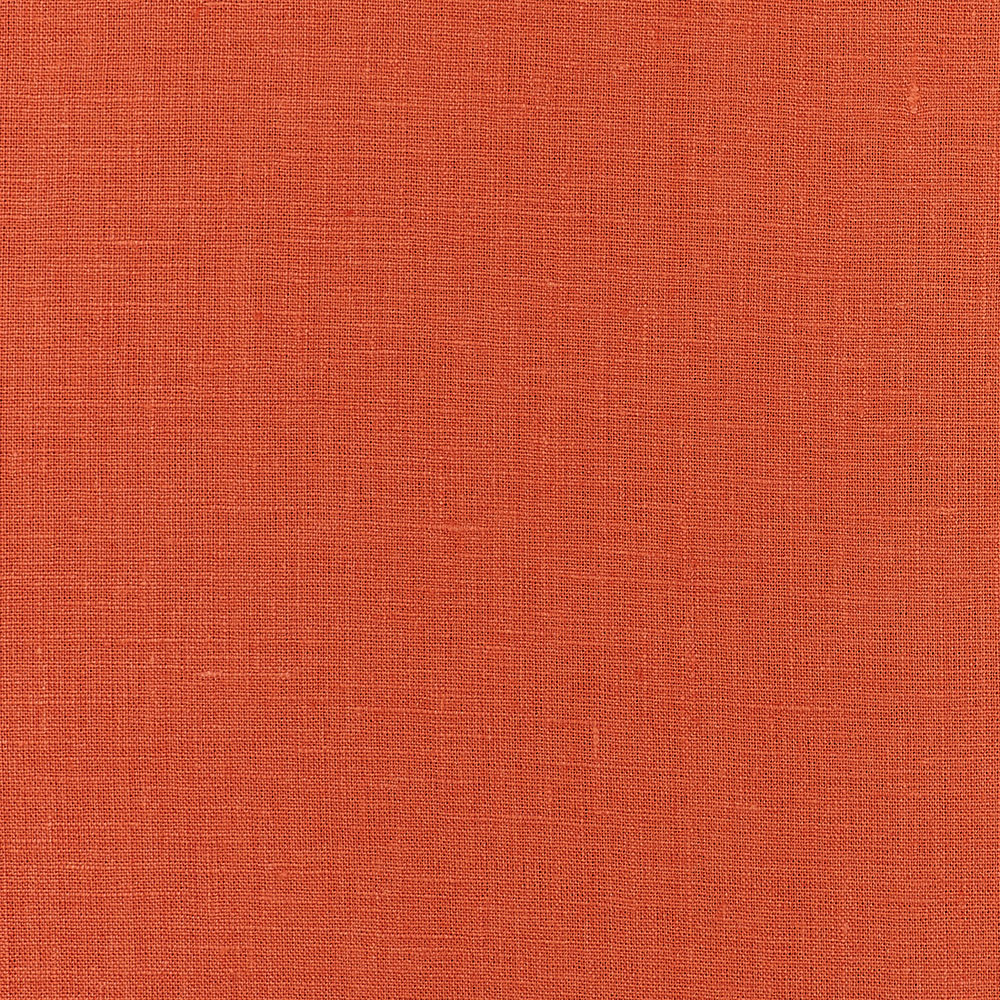 Fabric IL019 All-purpose 100% Linen Fabric Mecca Orange Softened