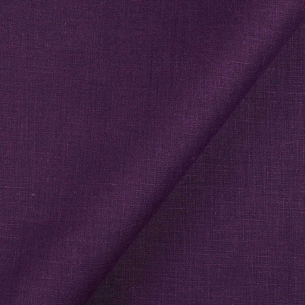 Fabric IL019 100% Linen fabric ROYAL PURPLE Softened