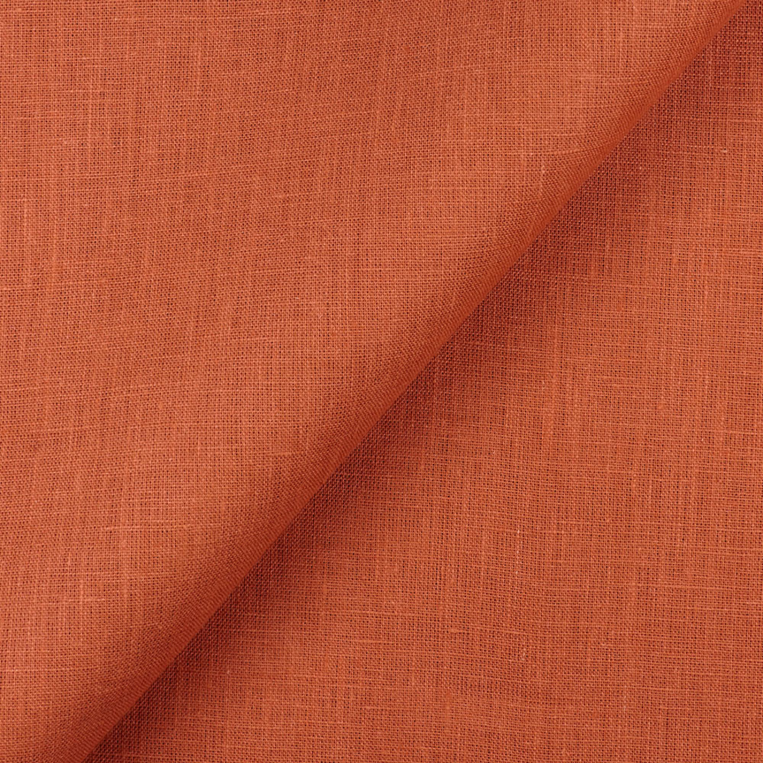 Fabric IL019 100% Linen fabric RUST Softened