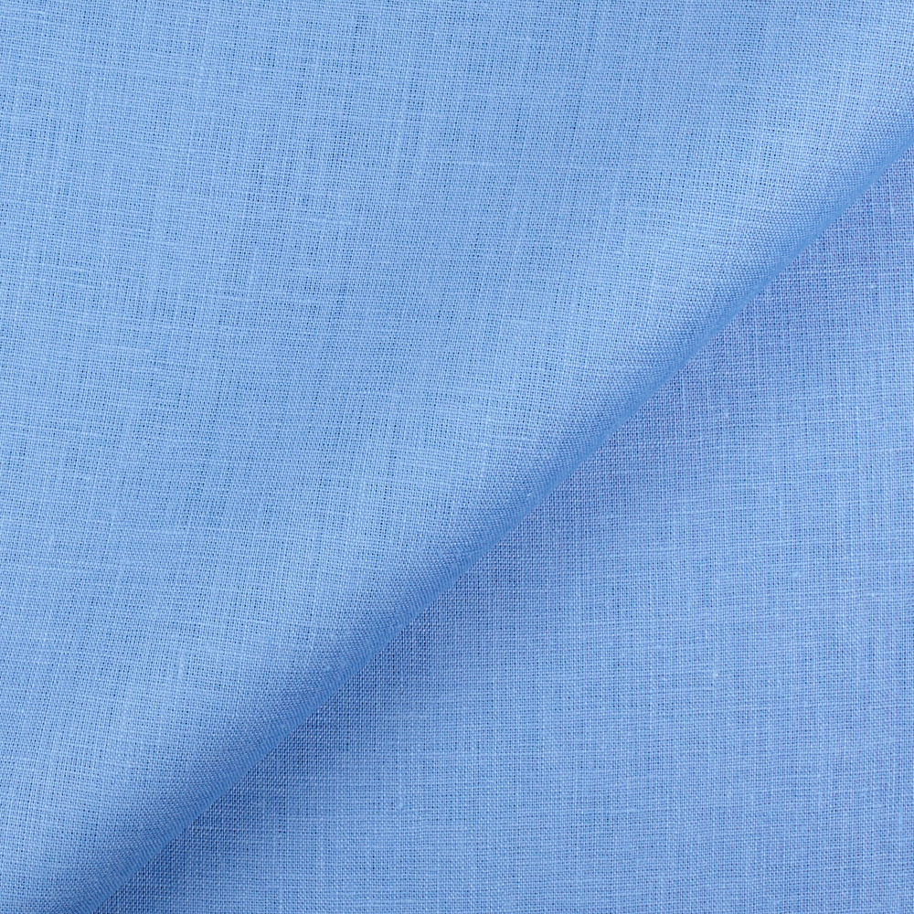 Fabric IL019 100% Linen fabric SILVER LAKE BLUE Softened