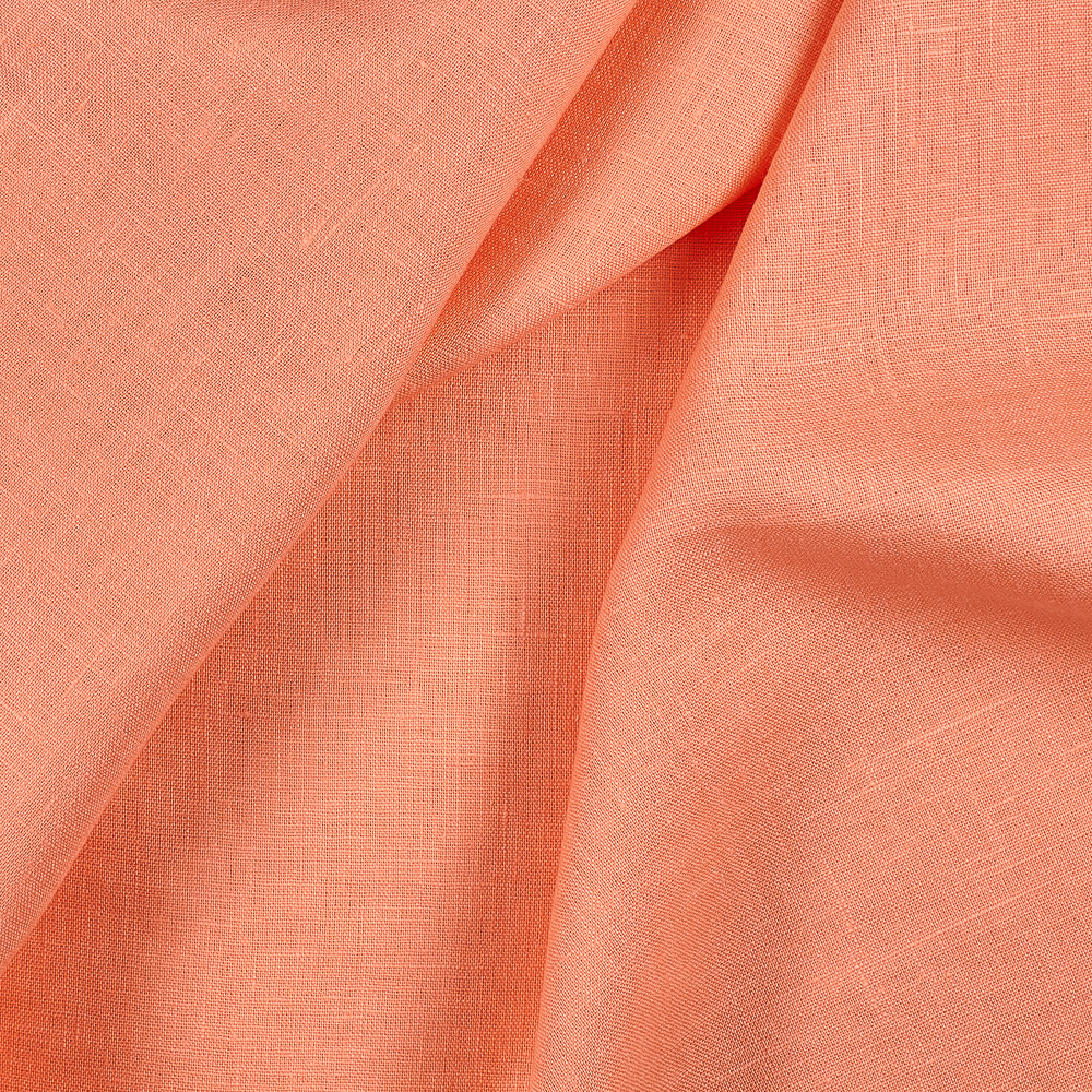 Fabric IL019 All-purpose 100% Linen Fabric Peach Pink Fs Signature Finish