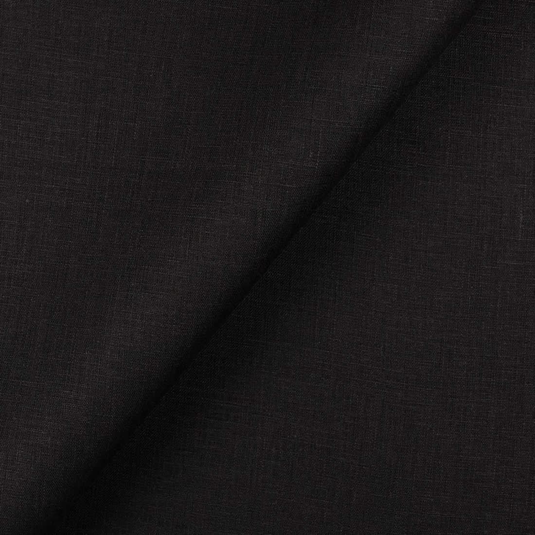 Fabric IL020 100% Linen fabric BLACK Softened