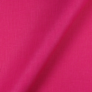 Fabric IL020 100% Linen fabric RASPBERRY - Softened