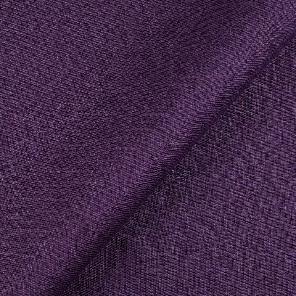 Fabric IL020 100% Linen fabric ROYAL PURPLE Softened