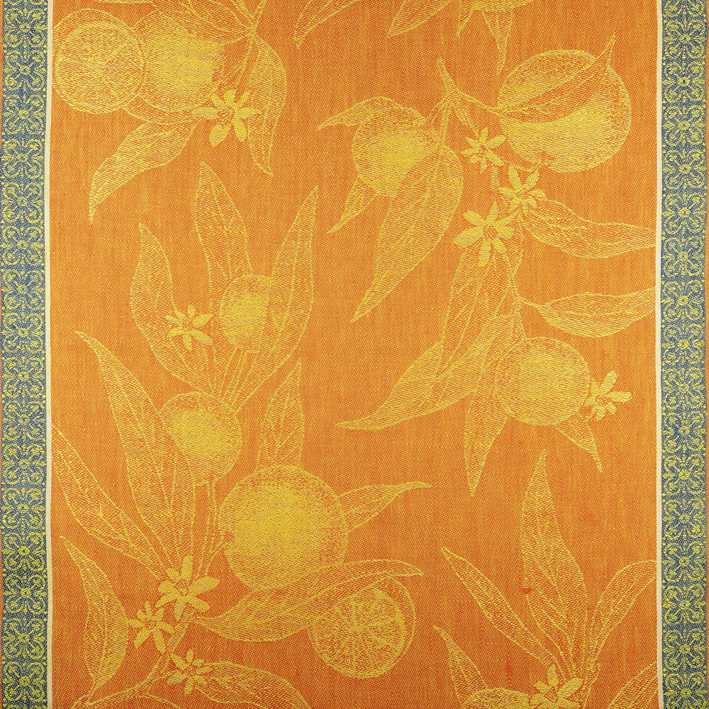 Fabric IL085 100% Linen fabric MLT-15 - NAVEL ORANGE