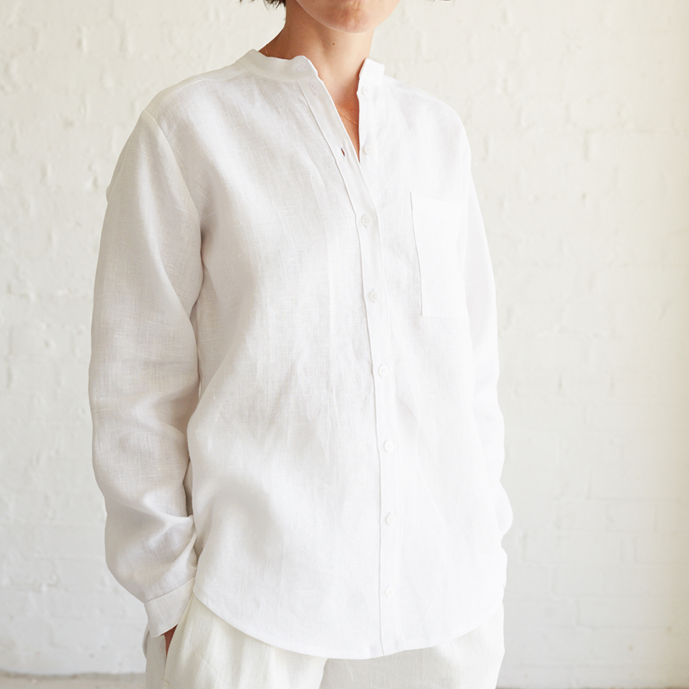 Pattern — Jade — Jade Relaxed Linen Shirt Pattern (PDF)